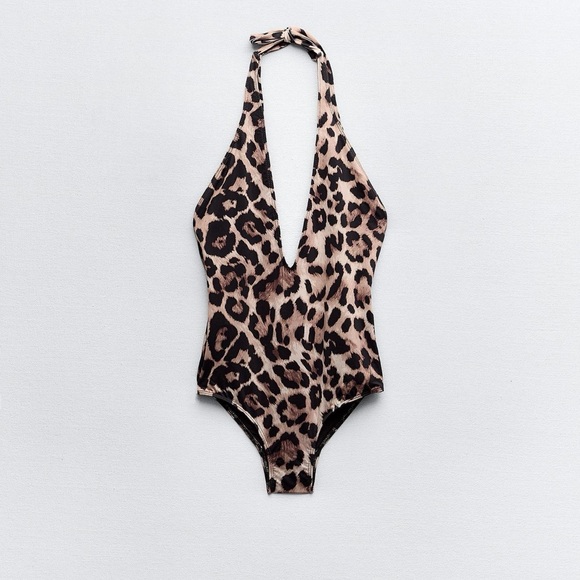 Zara | Swim | Brand New Zara Leopard Print Swimsuit Size S | Poshmark